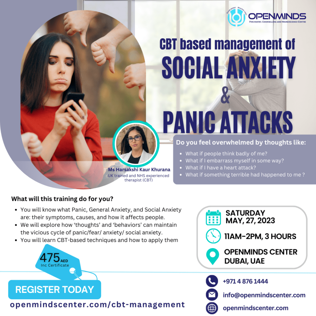 CBT Based Management of Social Anxiety & Panic Attacks - OPENMINDS Psychiatry, Counselling ...
